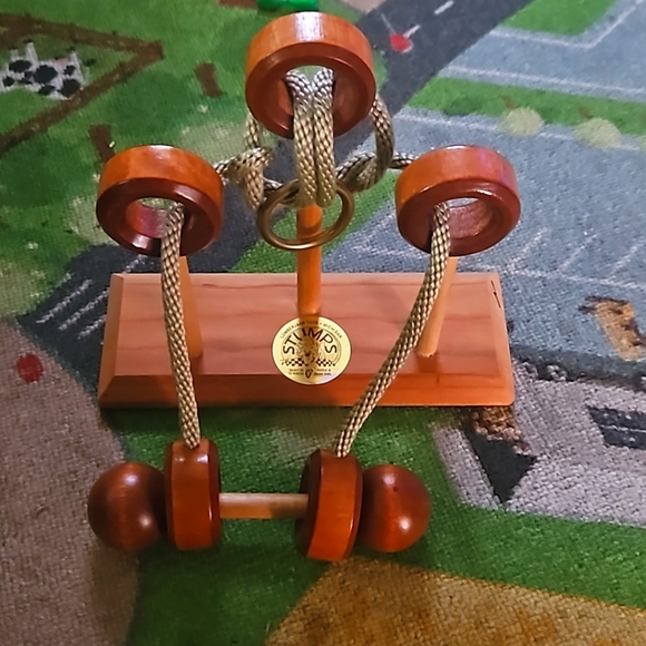 Stumps lumberjck Toys | Toys | Vintage 7s Toy Puzzle Stumps Lumberjack ...